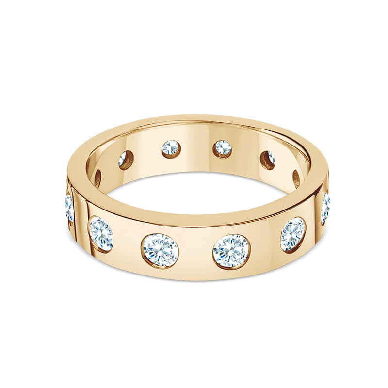Gypsy Set Diamond Ring